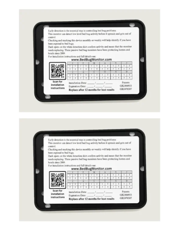 Bed Bug Passive Monitors Pack of 2 – Bed Bug Monitor.com